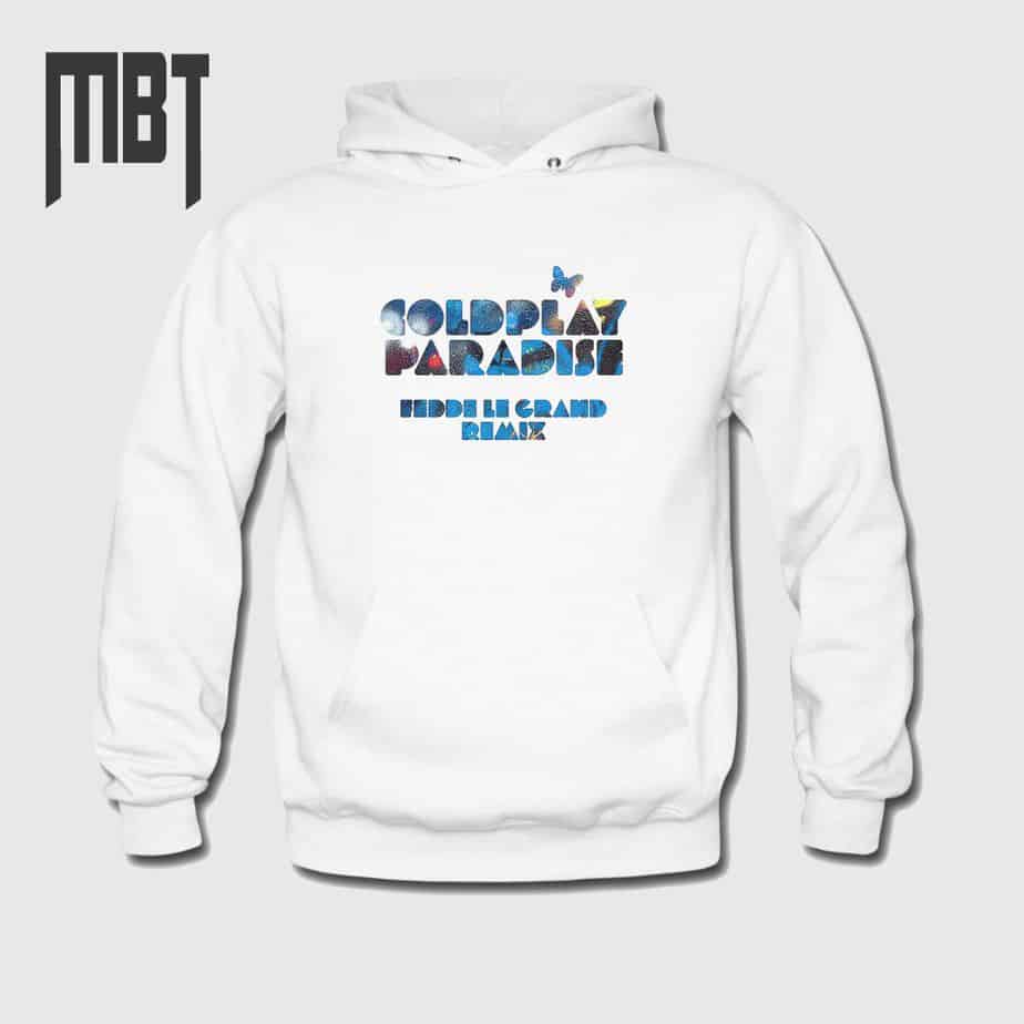 Coldplay Hoodie, Coldplay Paradise Hooded Sweatshirt – MBT Merchandise