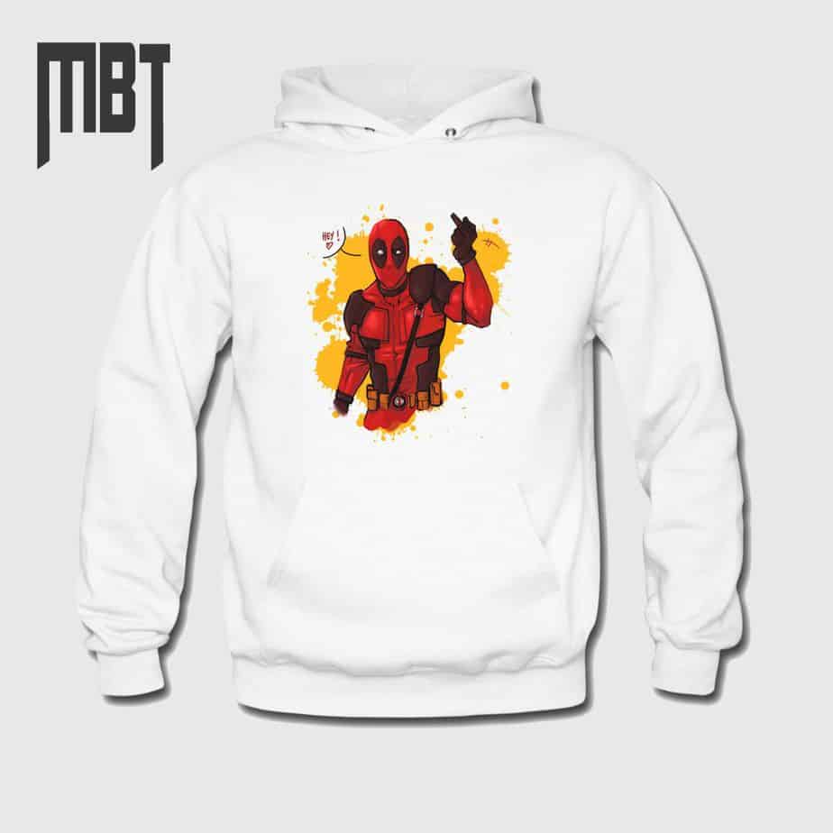 Deadpool Hoodie, Deadpool Movie Hooded Sweatshirt #4 – MBT Merchandise