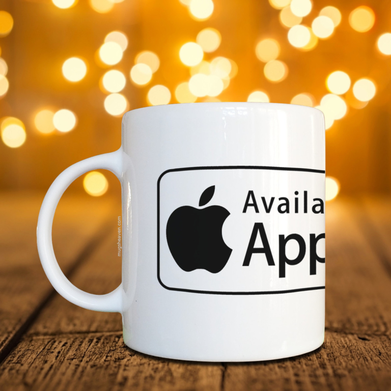 Apple Mug, Available on AppStore Coffee Mug – MBT Merchandise