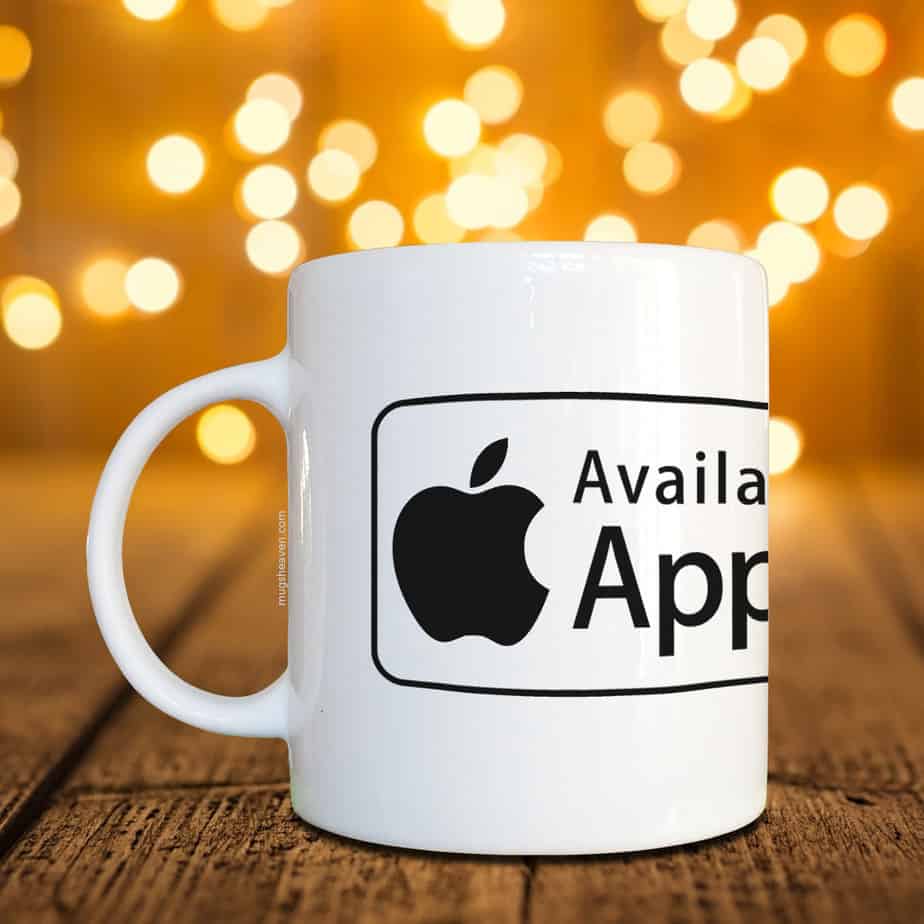 Apple Mug, Available on AppStore Coffee Mug – MBT Merchandise