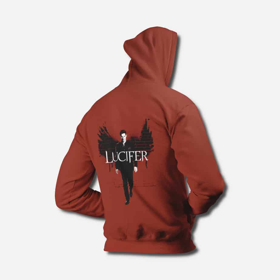 Lucifer Hoodie, Lucifer Tom Ellis Red Hoodie – MBT Merchandise