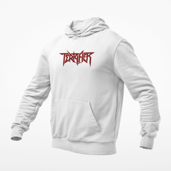 Terrifier Hoodie, Terrifier Logo White Hoodie – MBT Merchandise