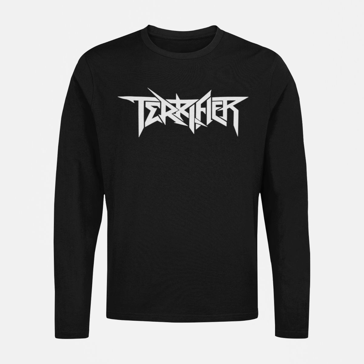 Terrifier Longsleeve T-Shirt, Terrifier Logo Black Long Sleeve – MBT ...