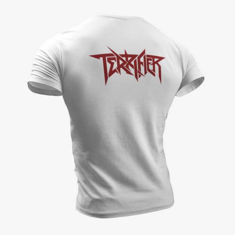 Terrifier T-Shirt, Terrifier Logo White T-Shirt – MBT Merchandise