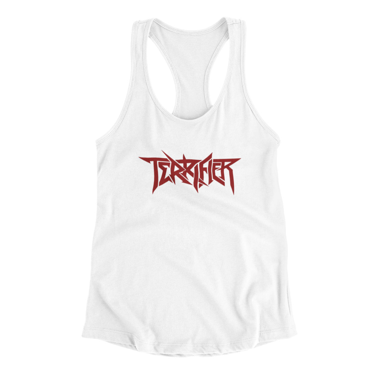 Terrifier Tank Top, Terrifier Logo White Tank Top – MBT Merchandise