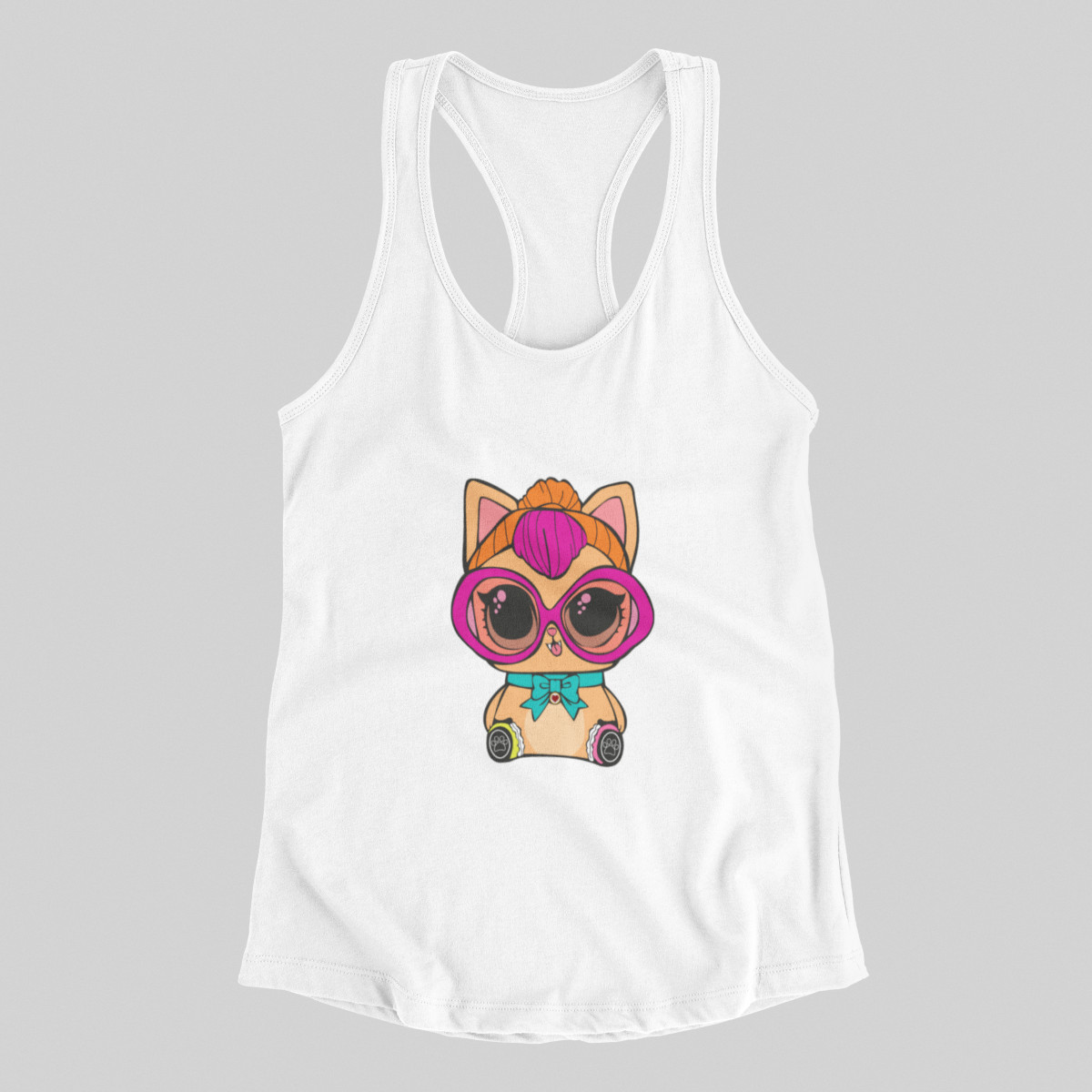 Lol Surprise Tank Top, Lol Surprise Cat White Tank Top – MBT Merchandise