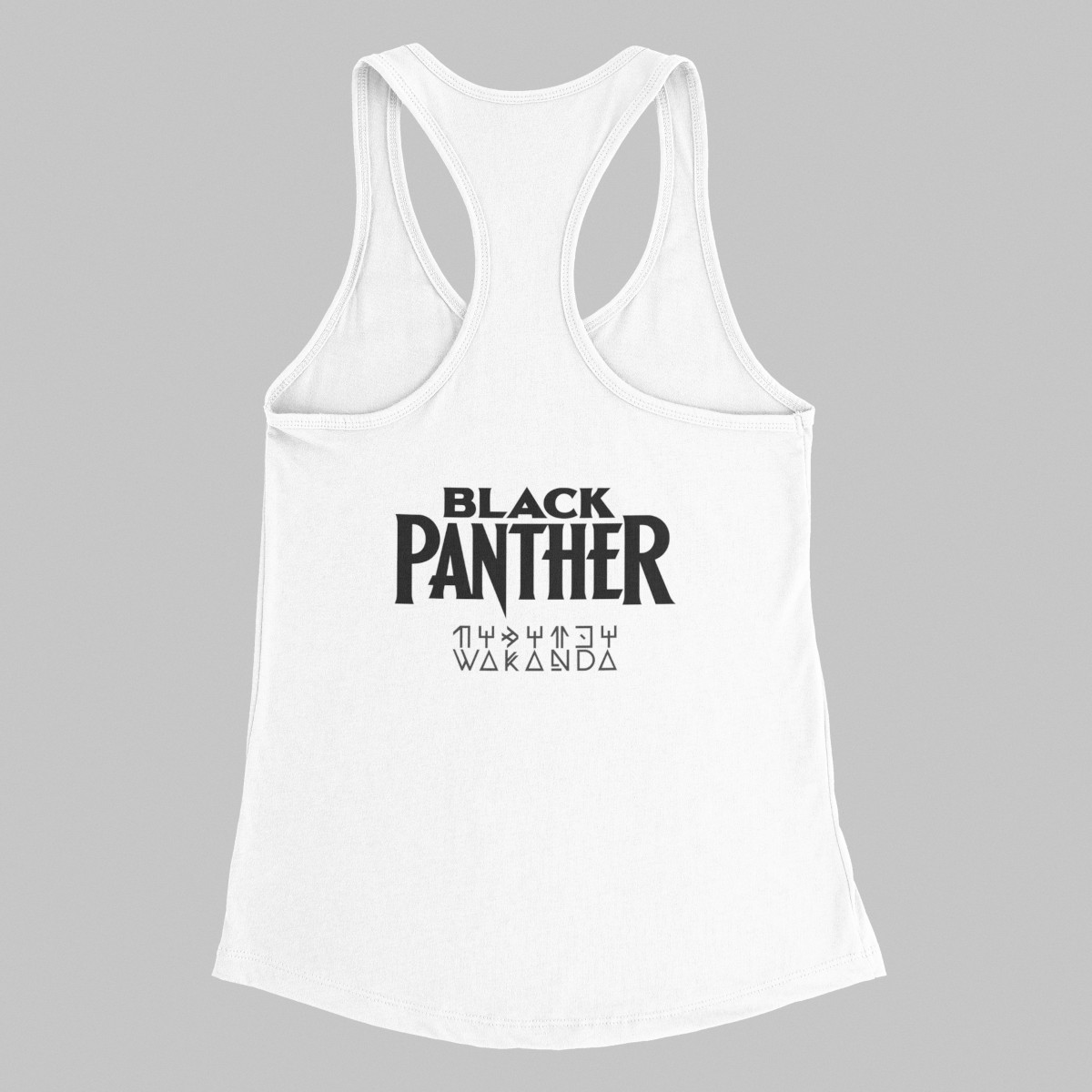 Black Panther Tank Top, Black Panther Wakanda White Athlete – MBT ...